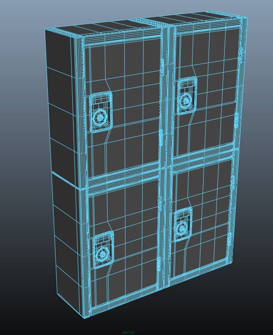 3d model locker lock