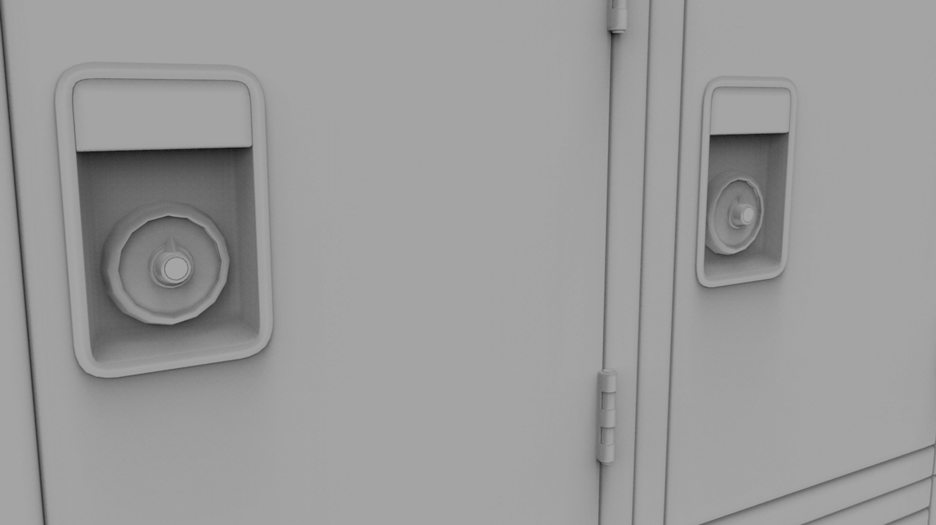 3d model locker lock