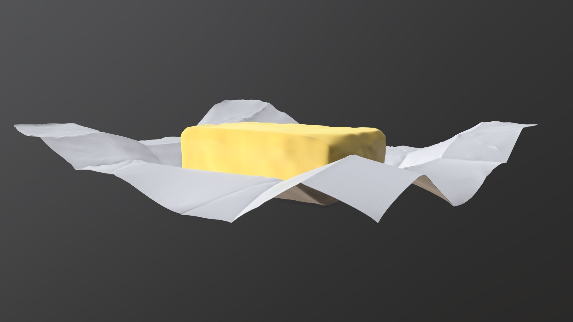 Butter Paper 3D Model - TurboSquid 1507442