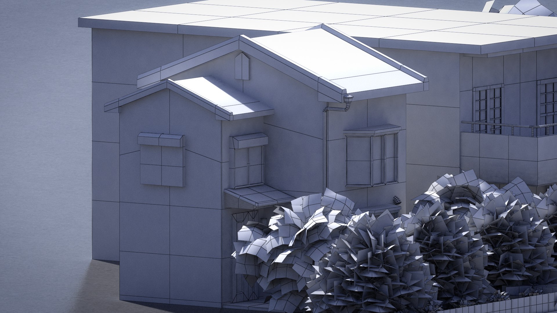 3D Countryside Brickwall House Model - TurboSquid 2334087