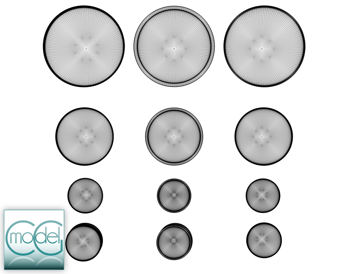 bowls serving 3d obj