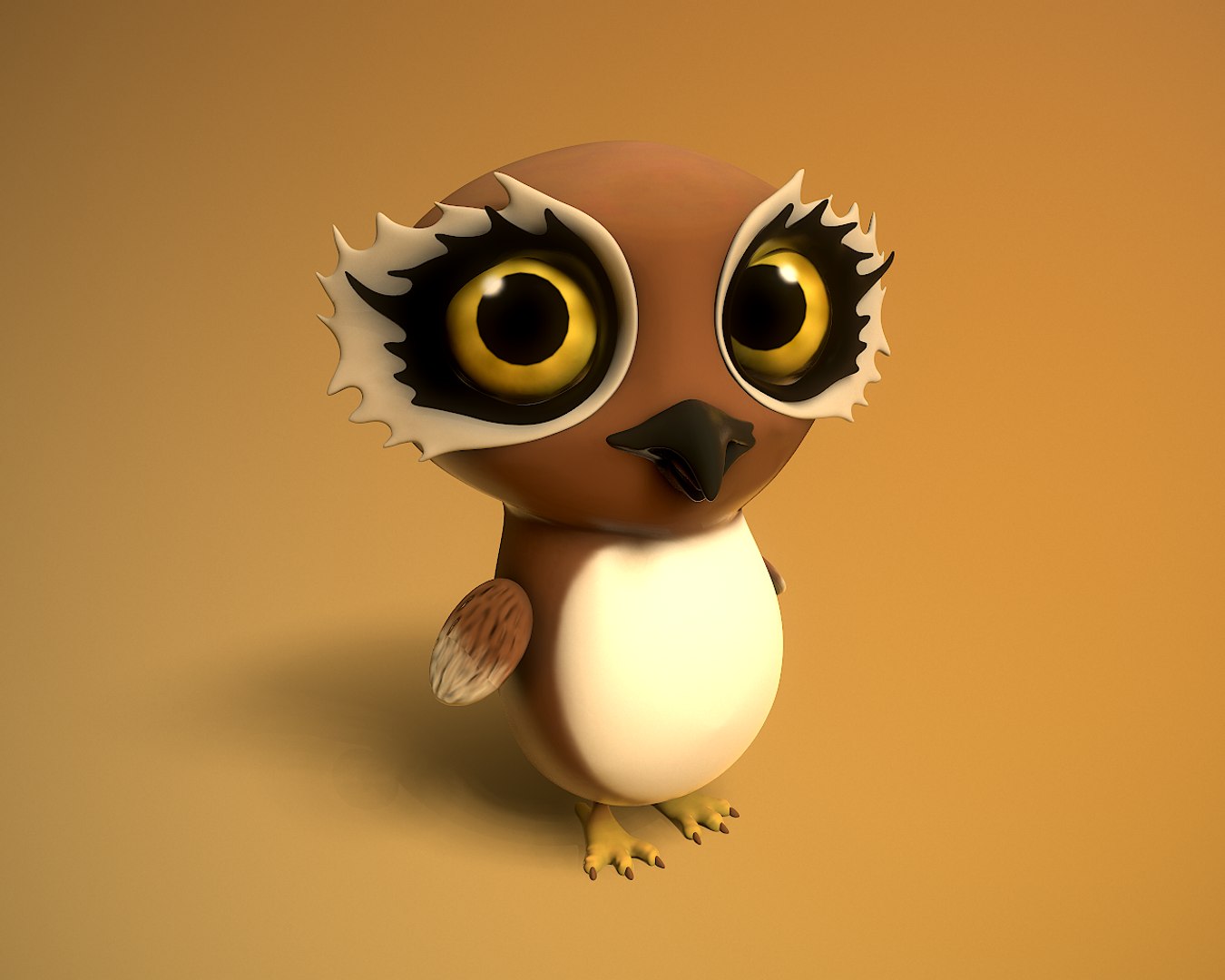 Cartoon owl 3D - TurboSquid 1792802