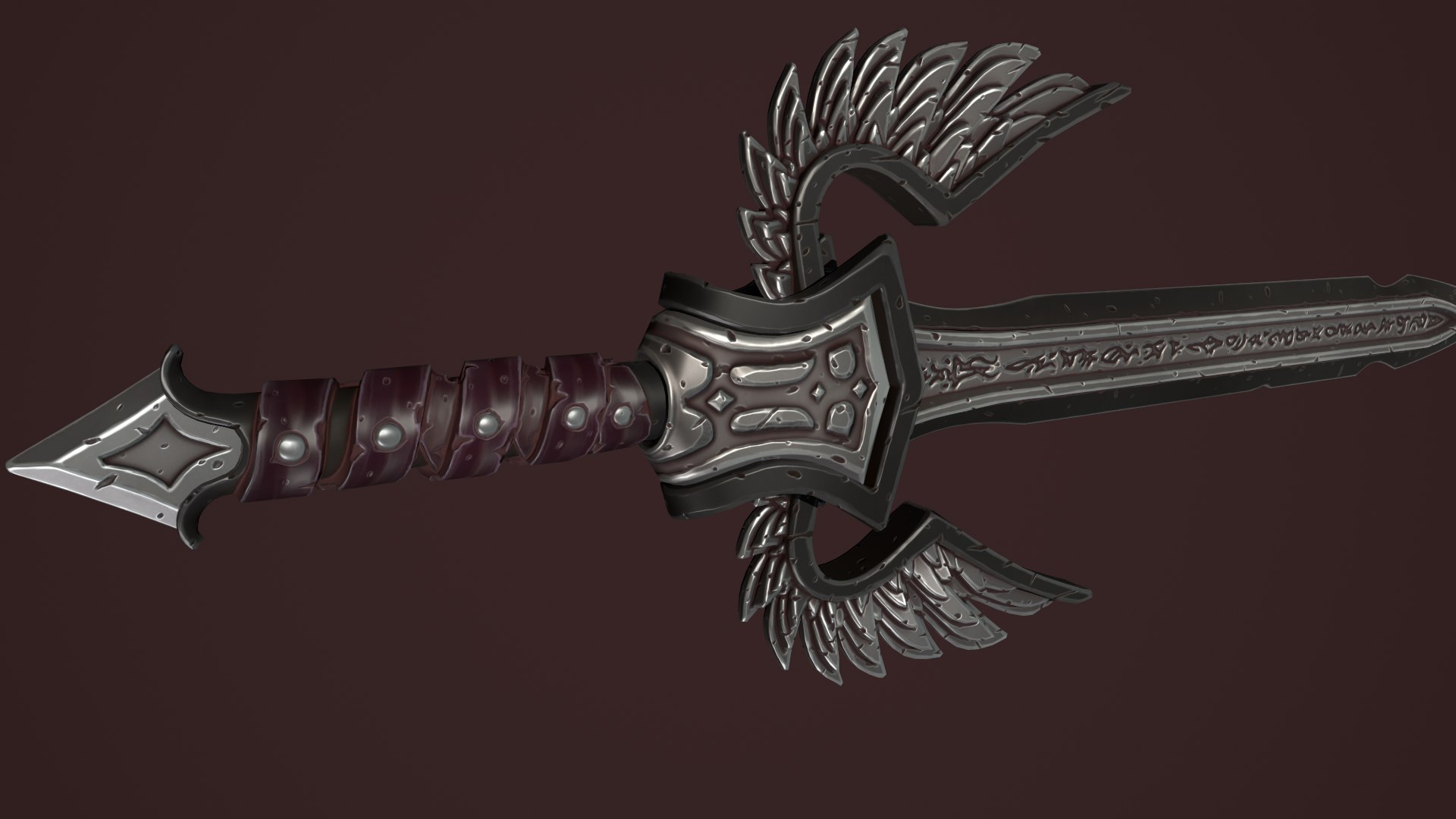 Rune sword 3D model - TurboSquid 1817435