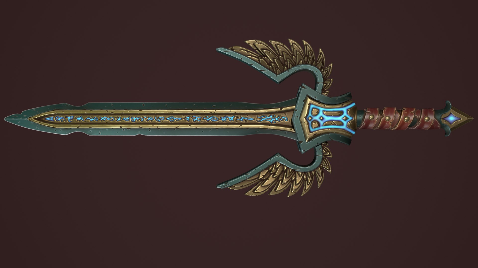 Rune sword 3D model - TurboSquid 1817435