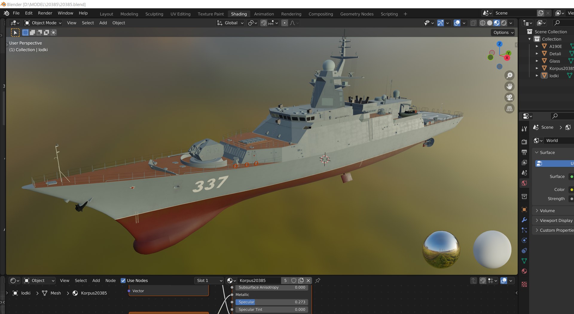 20385 Project Gremyashchiy Class Corvette 3D Model - TurboSquid 2294567