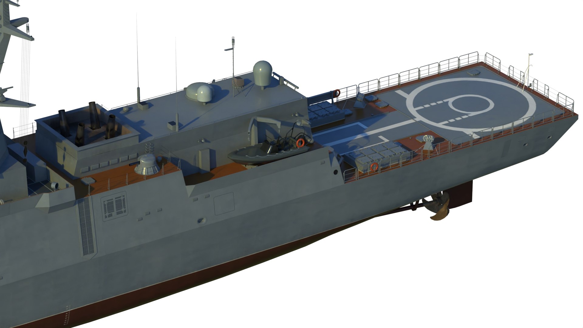 20385 Project Gremyashchiy Class Corvette 3D Model - TurboSquid 2294567