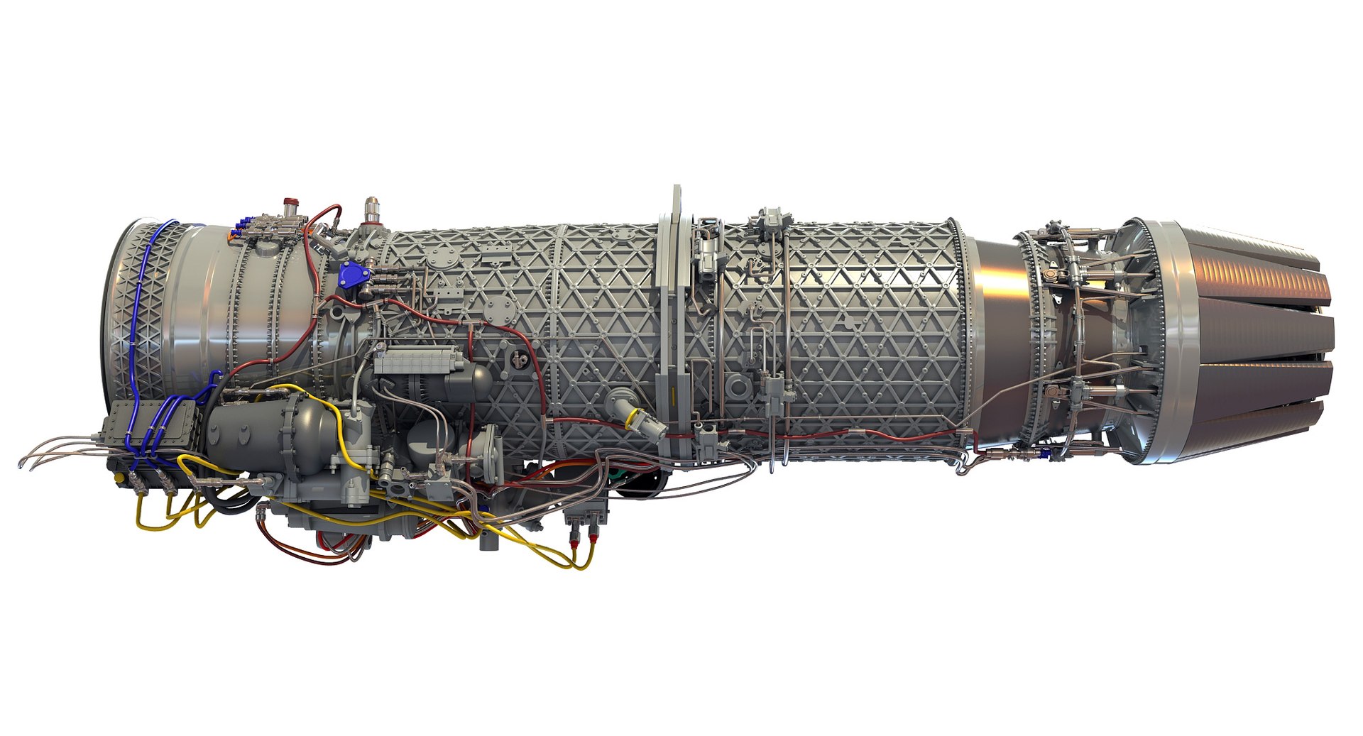 3d Model Eurojet Ej200 Military Turbofan