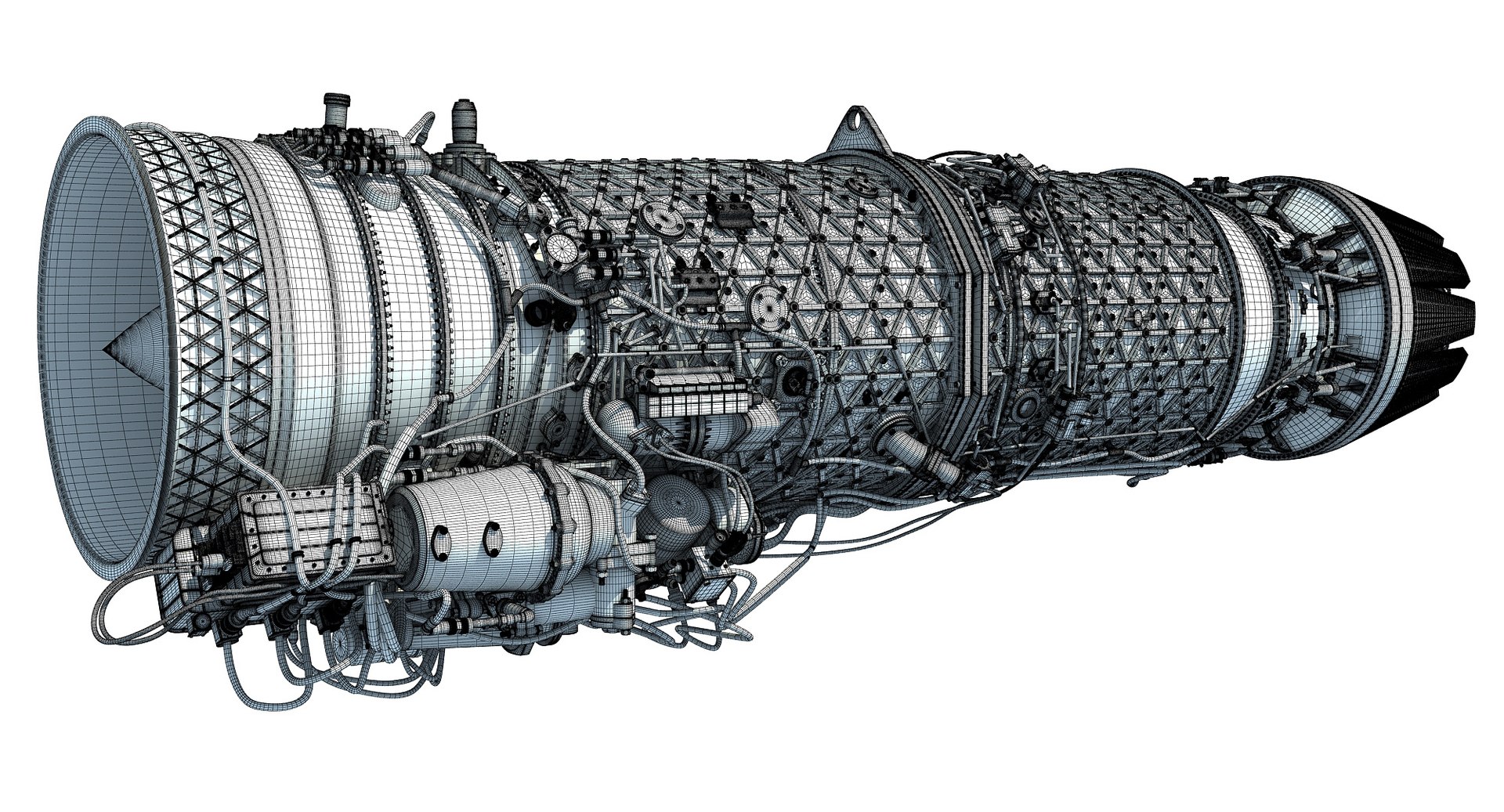 3d Model Eurojet Ej200 Military Turbofan