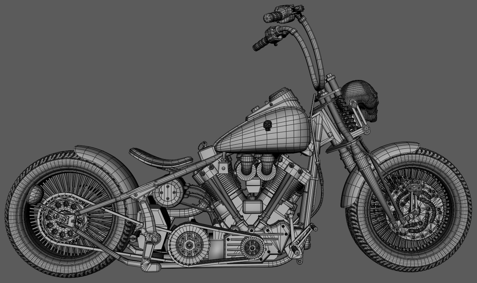Chopper 3D Model - TurboSquid 1190906