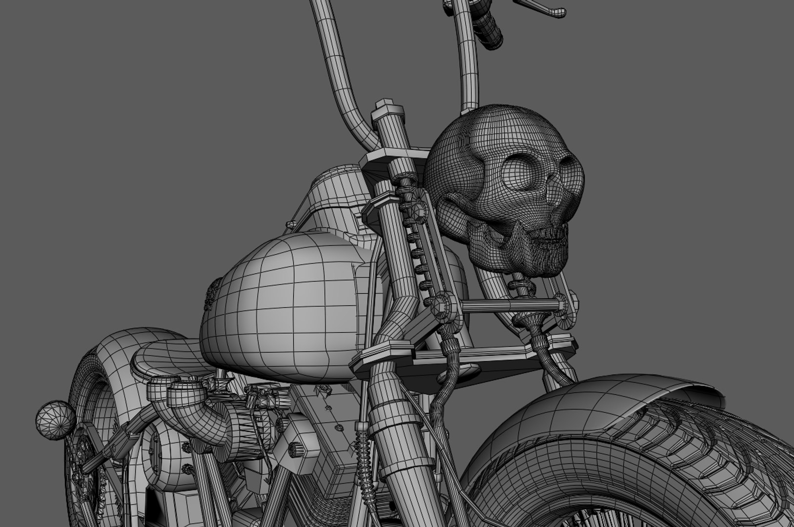 Chopper 3D Model - TurboSquid 1190906
