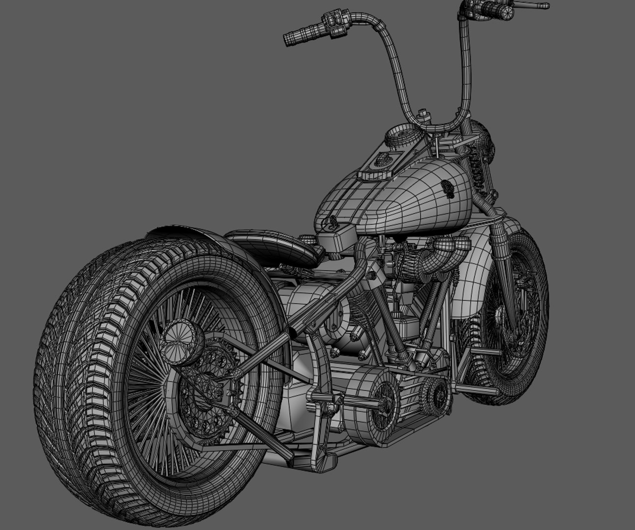 Chopper 3D Model - TurboSquid 1190906