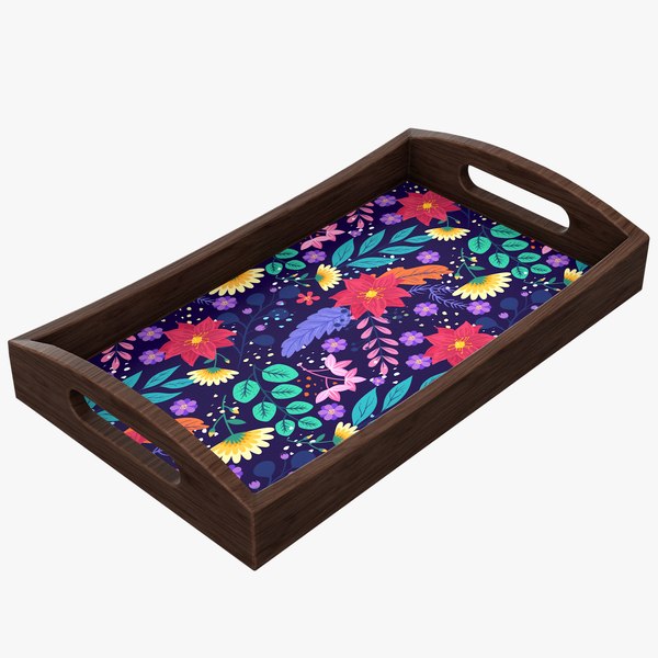 3D Wooden Tray model - TurboSquid 1943703