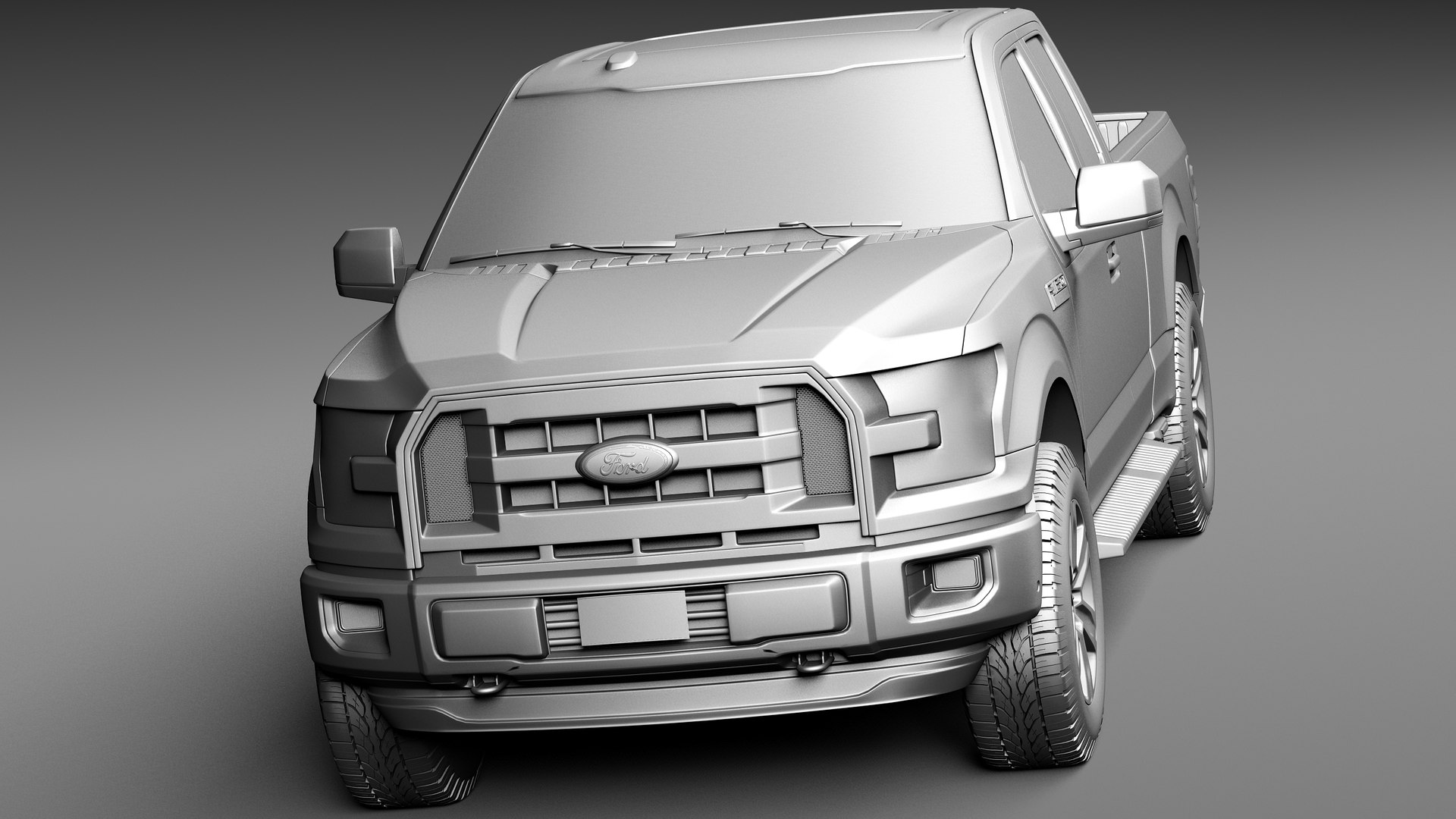 3d Model 2015 Cab F-150
