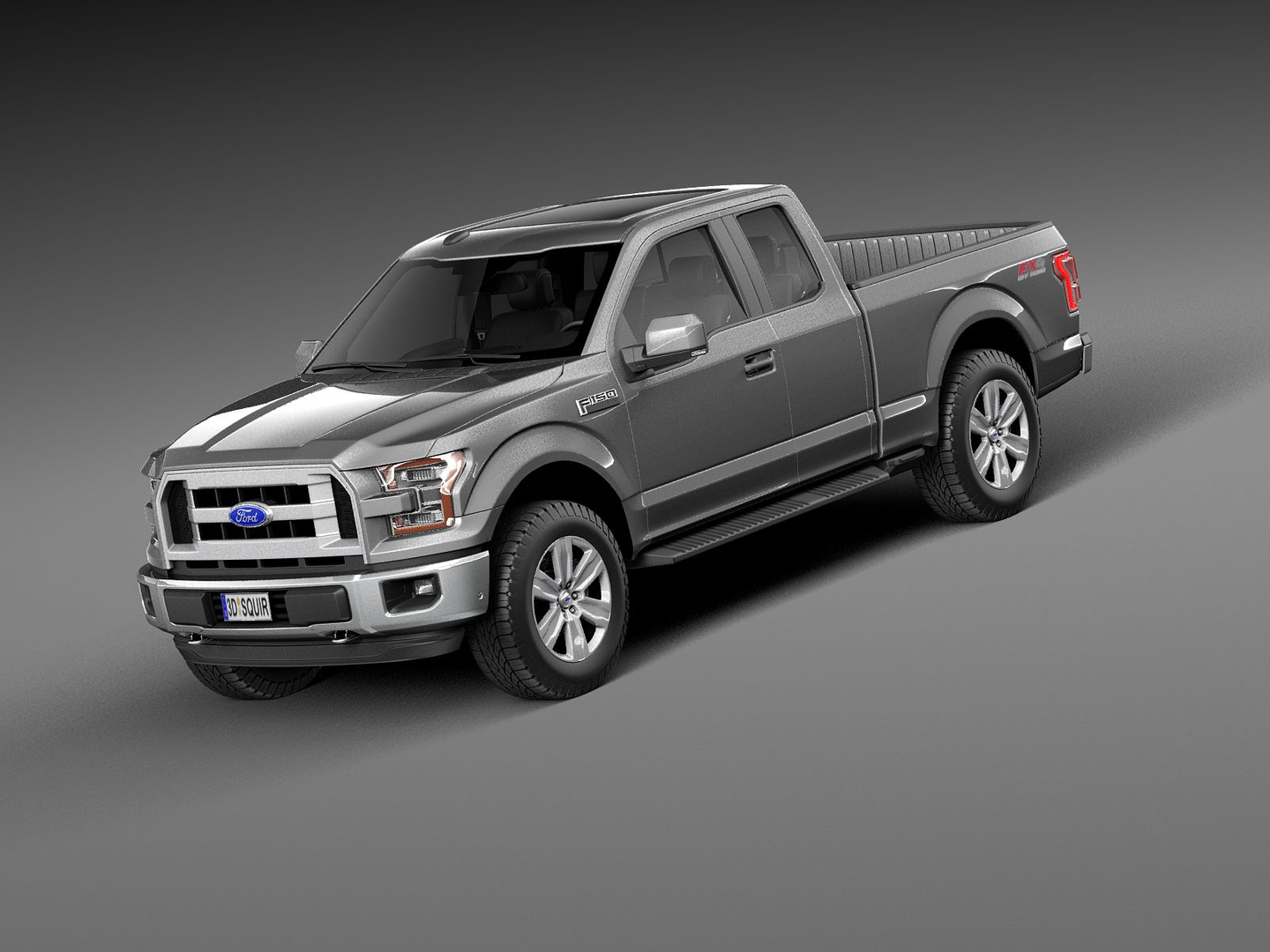 3d Model 2015 Cab F-150