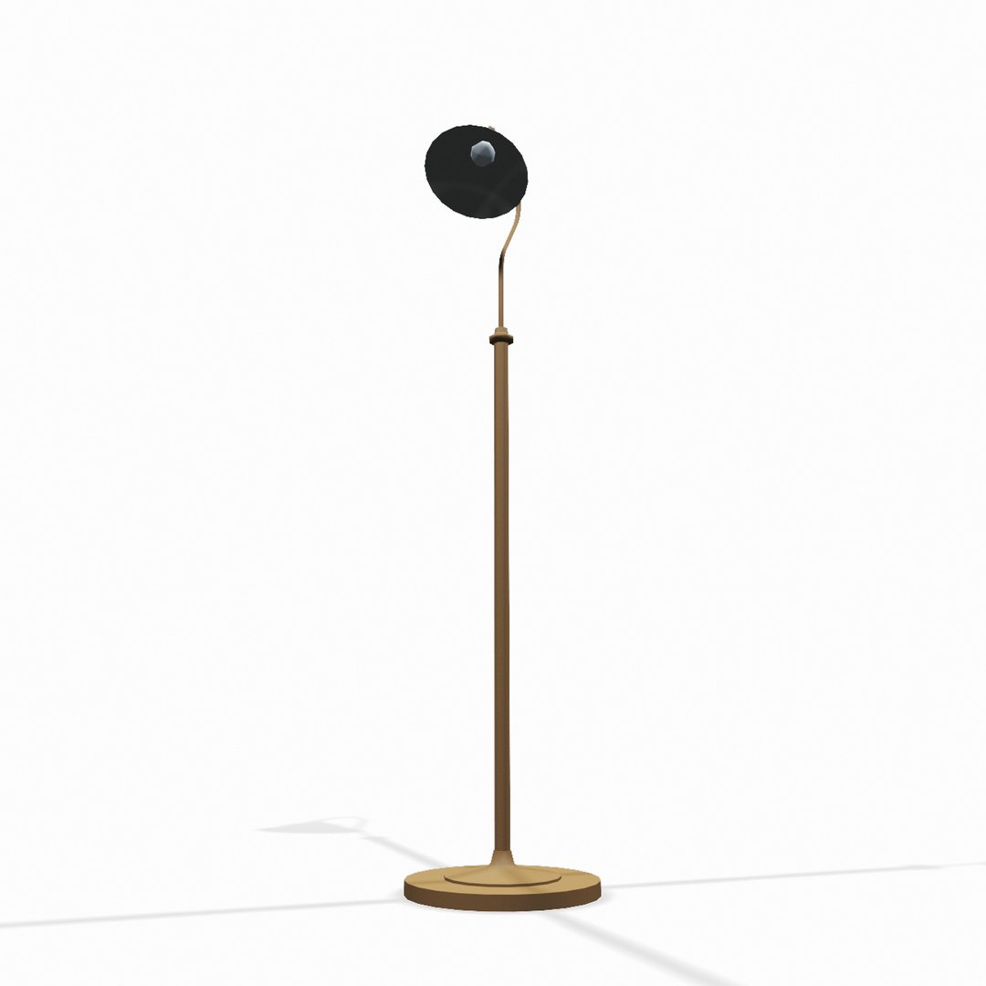 standing living room lamp 3d model