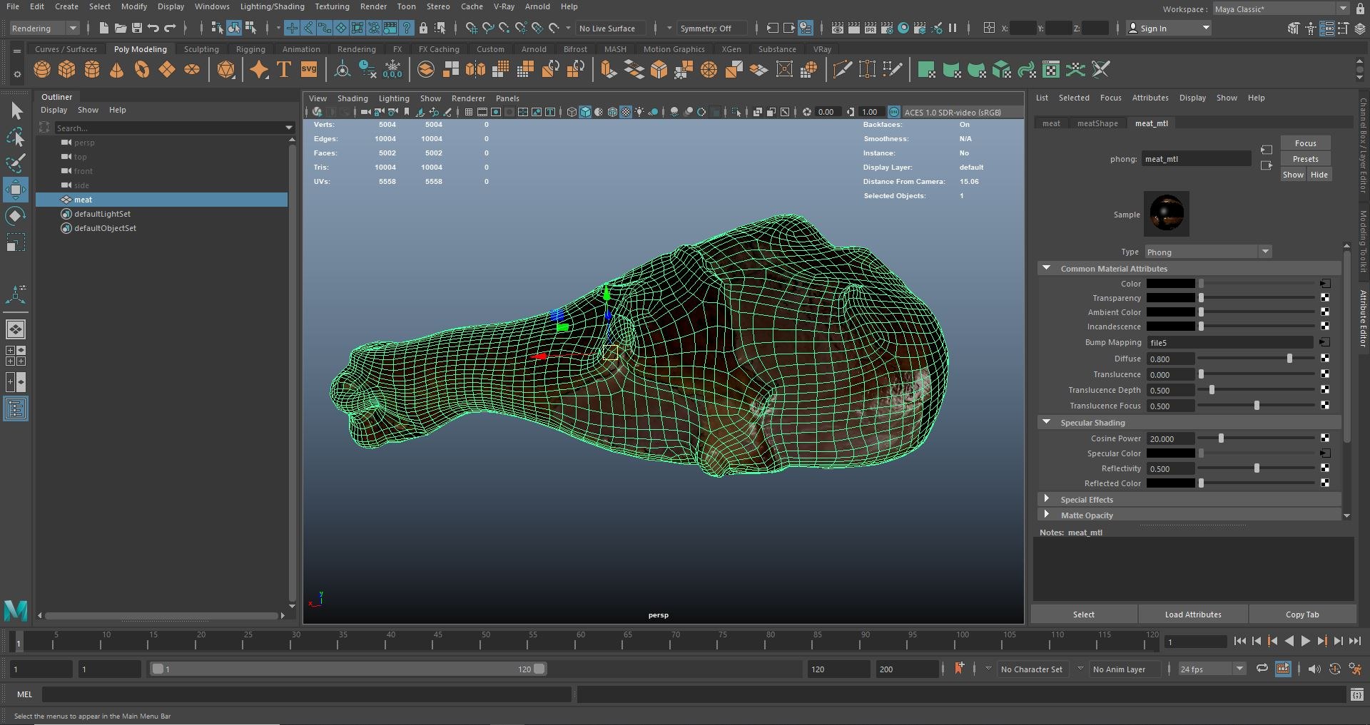 Grilled Leg Piece AR VR PBR 3D Model - TurboSquid 2007576