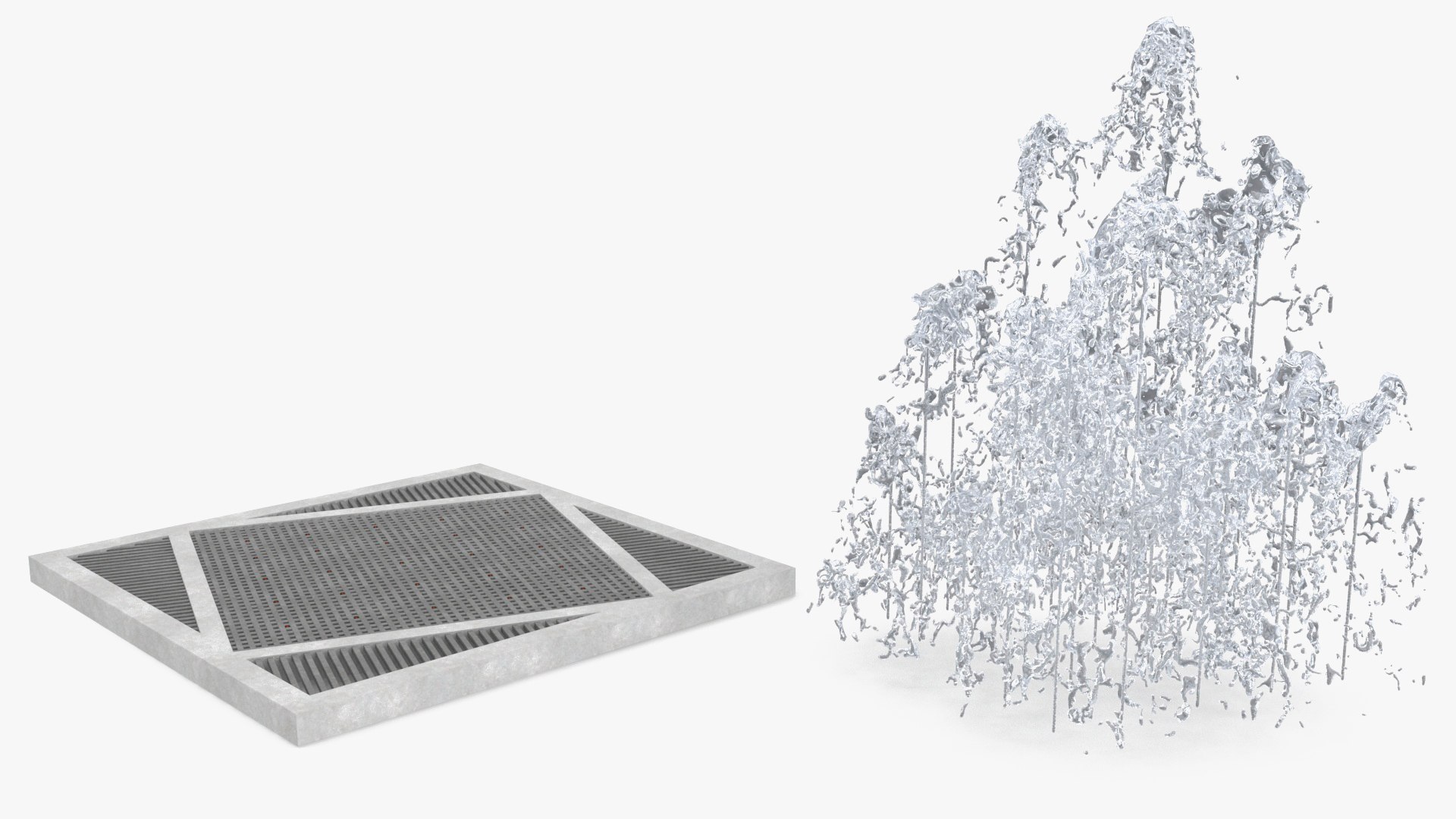 3D Ground Fountains Collection - TurboSquid 2166420