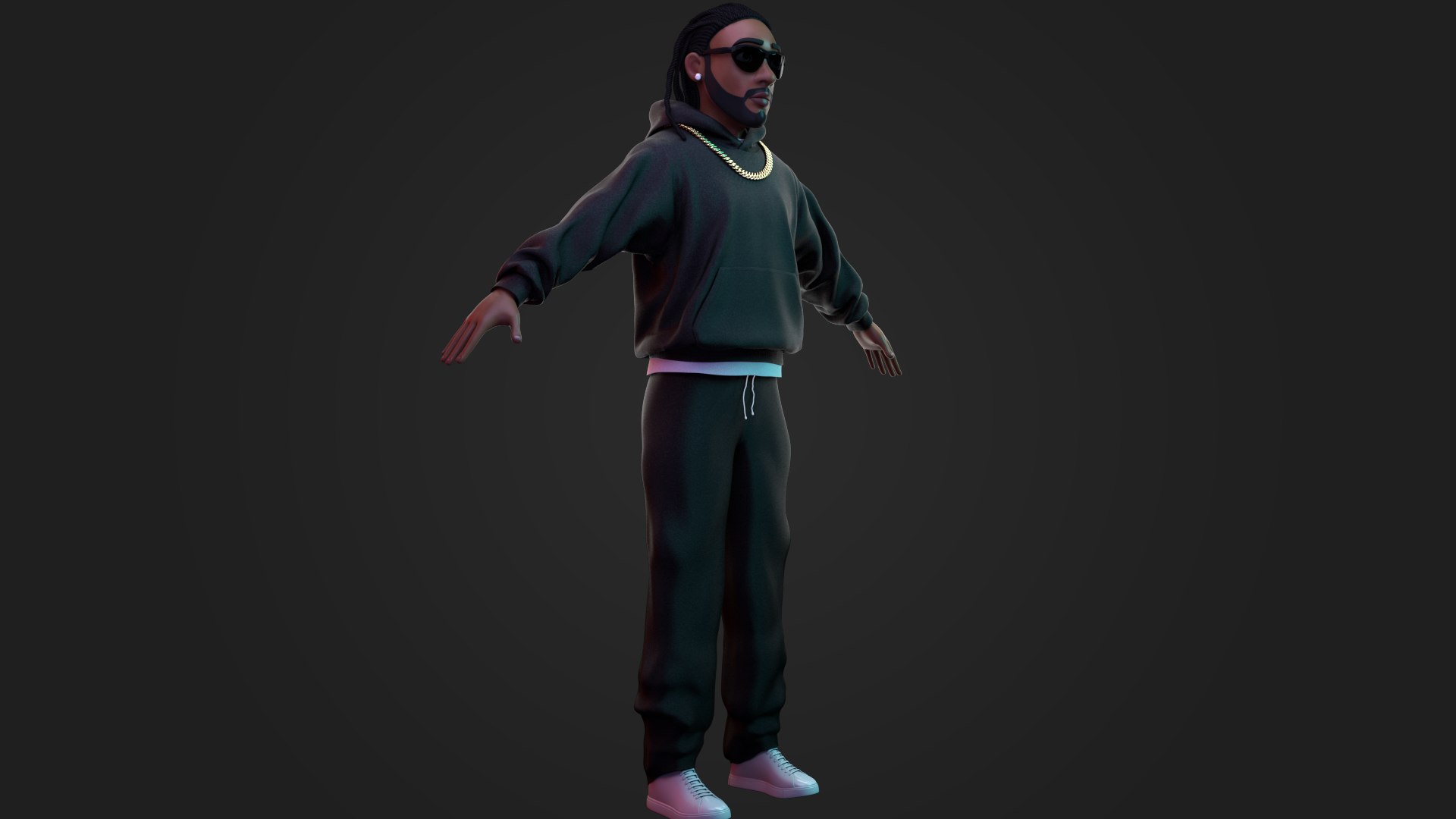 3D Hip-Hop Stylized Male Character Model - TurboSquid 2344844