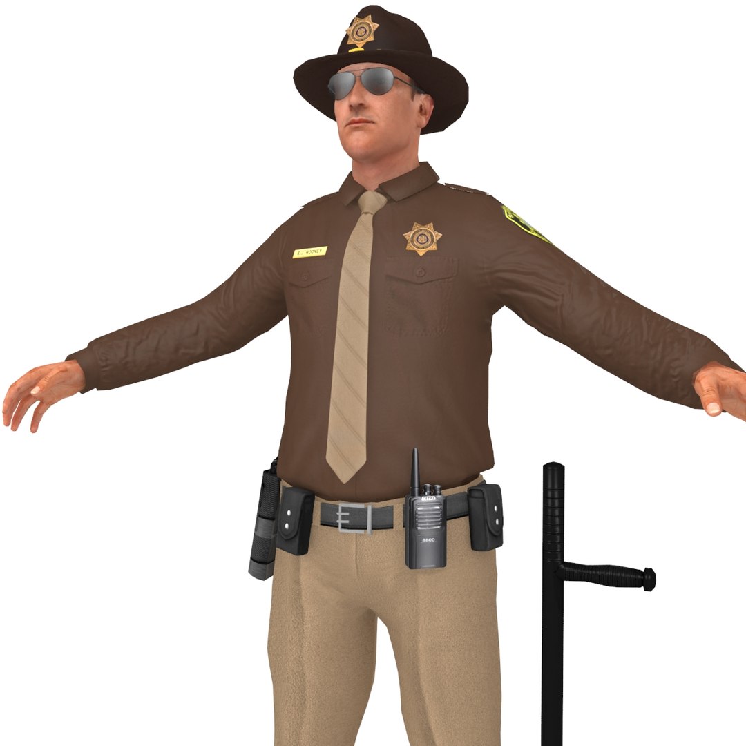 Sheriff Man Gun Model - TurboSquid 1354027
