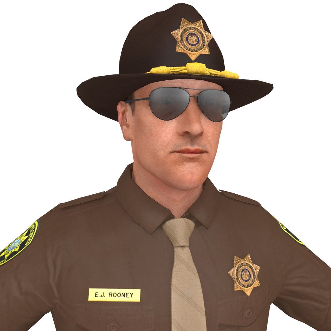 Sheriff Man Gun Model - TurboSquid 1354027