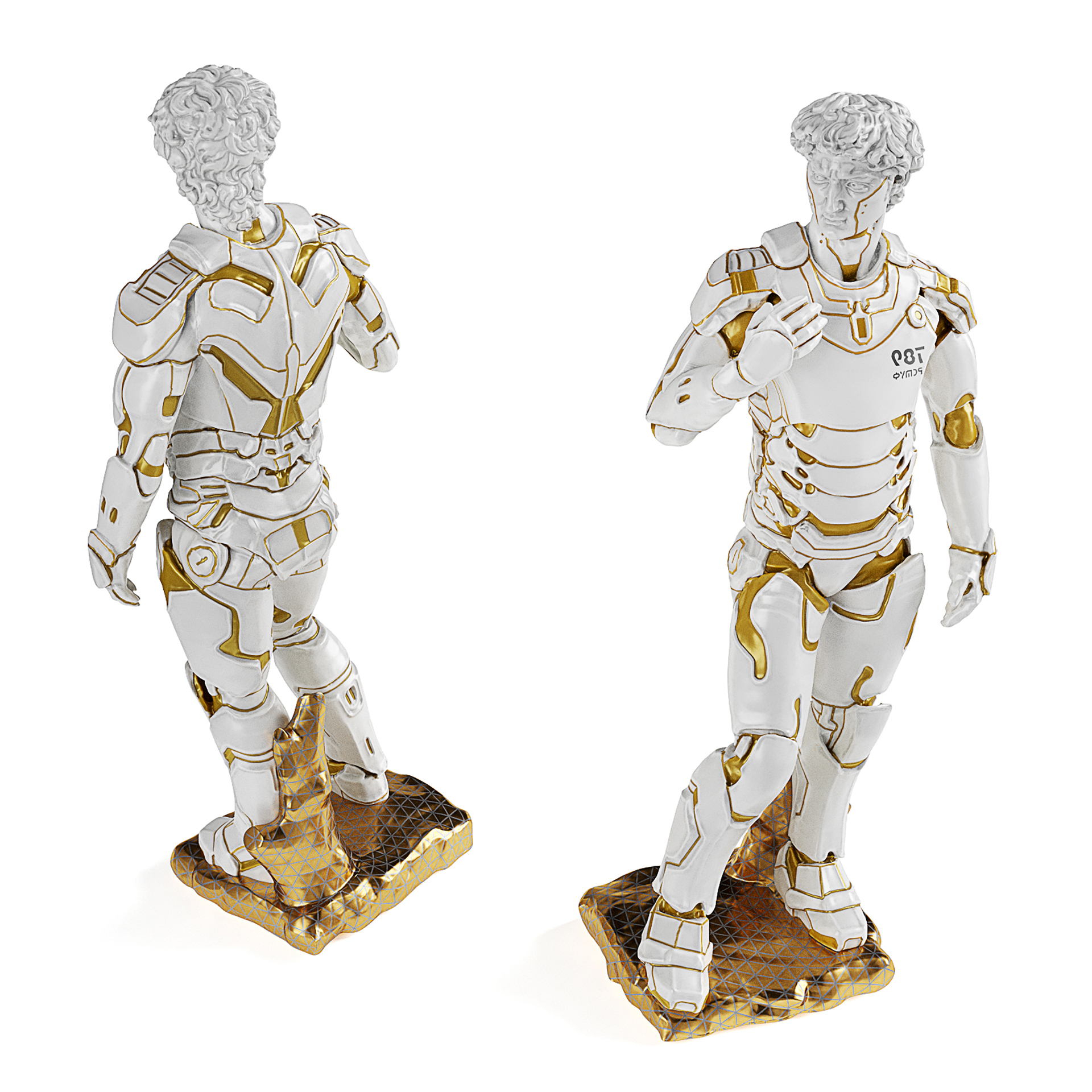 Space David figure model - TurboSquid 2049024