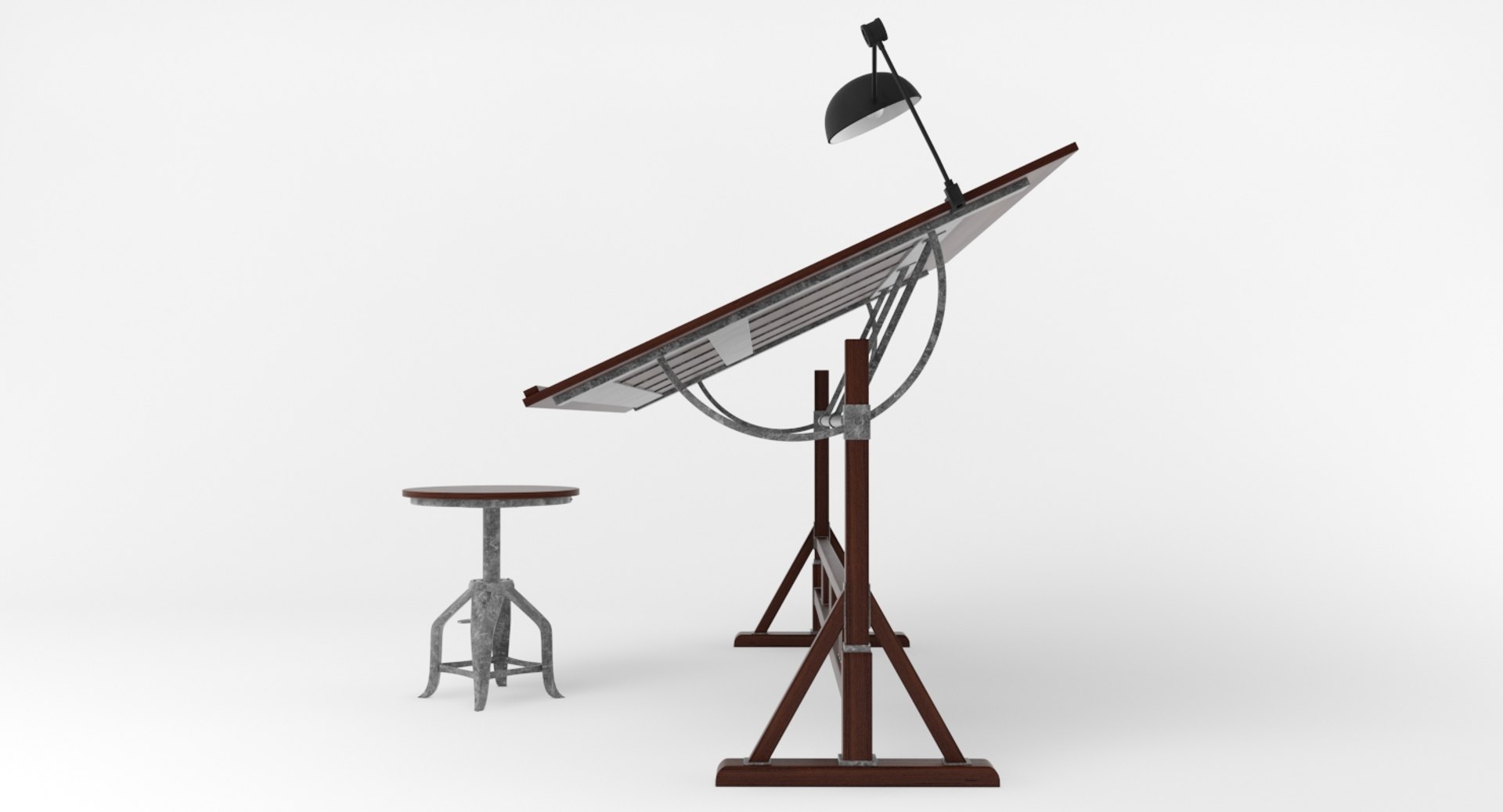 3D Model Drafting Table - TurboSquid 1235410