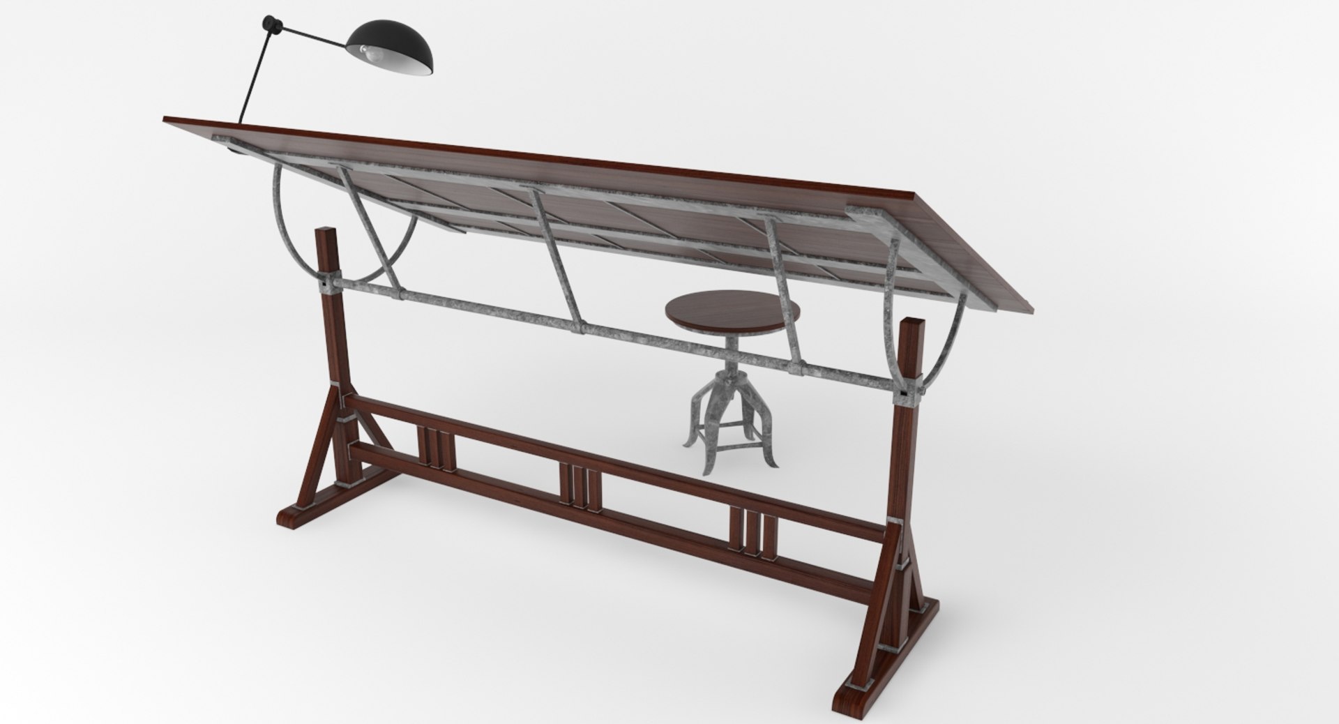 3D Model Drafting Table - TurboSquid 1235410