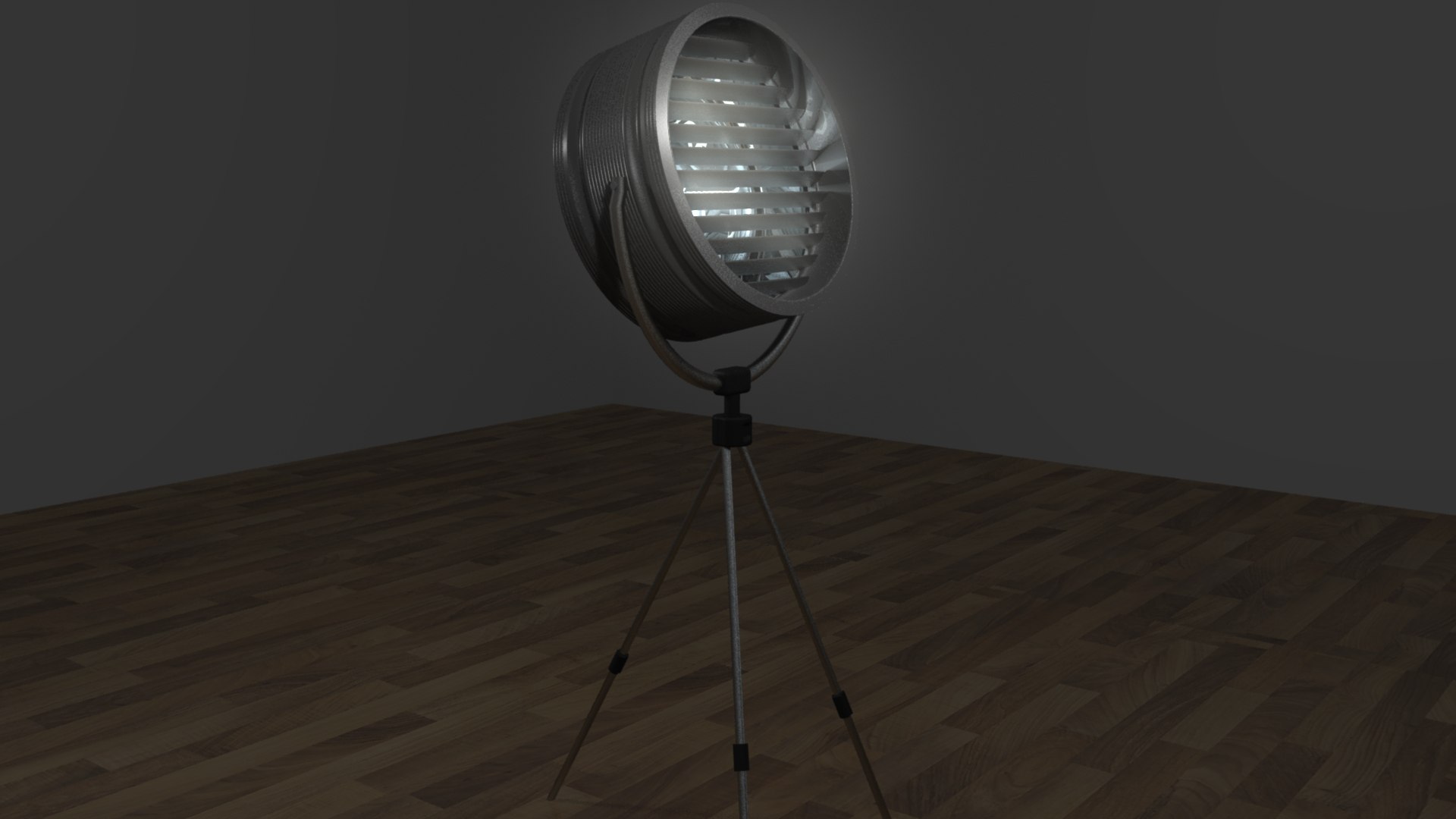 3d model studio lamp