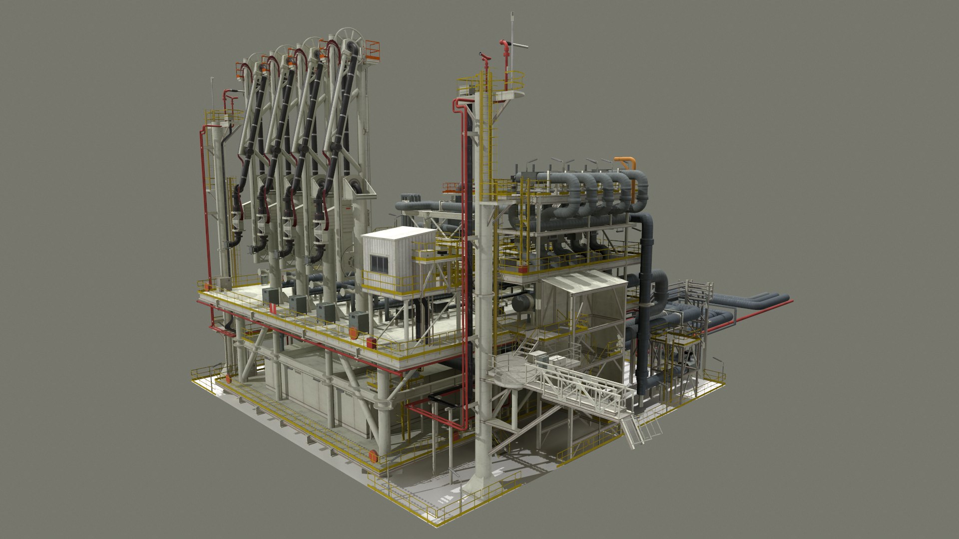 Lng Terminal Port 3D Model - TurboSquid 1574844