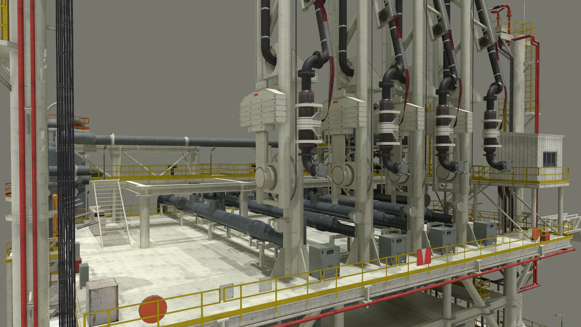 Lng Terminal Port 3D Model - TurboSquid 1574844