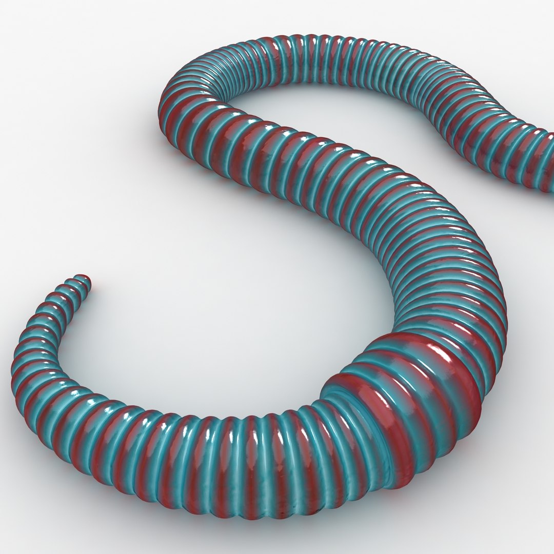 Worm Blue 3d 3ds