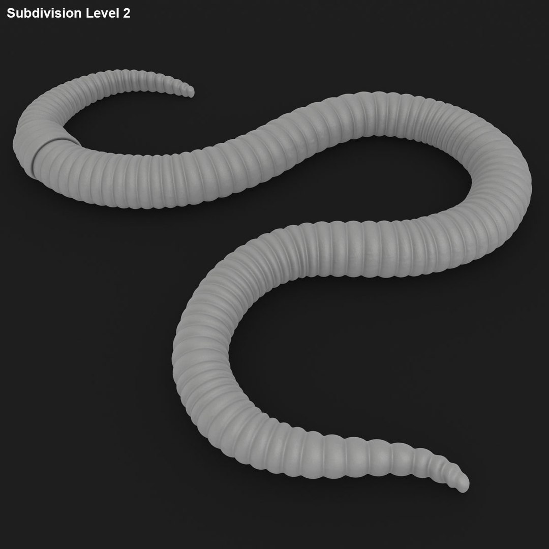 Worm Blue 3d 3ds