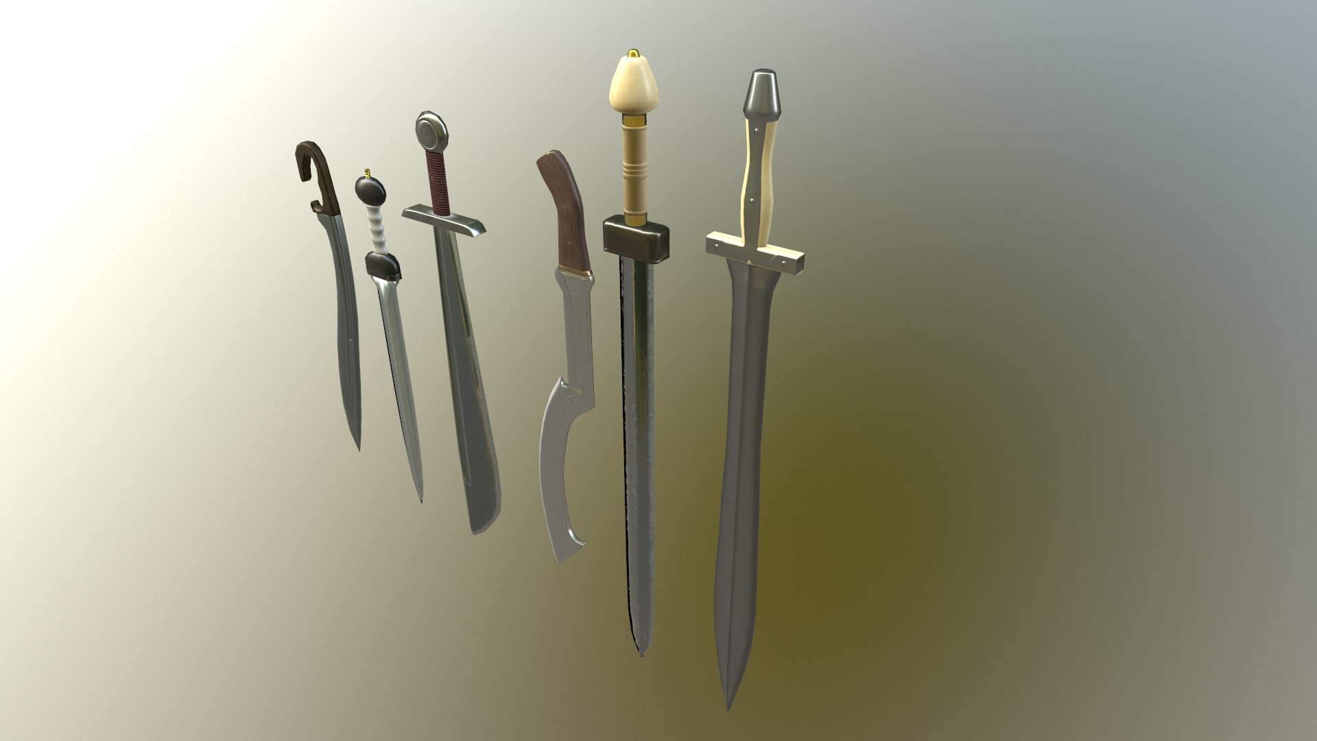 3D Ancient Sword Pack Model - TurboSquid 1416313