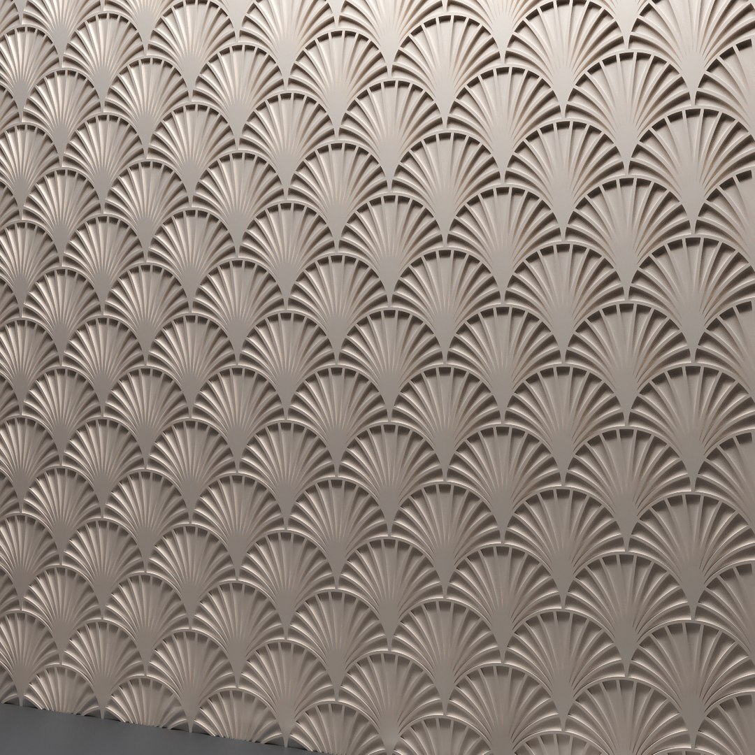 3D Decorative Gypsum Panel Model - TurboSquid 1534577