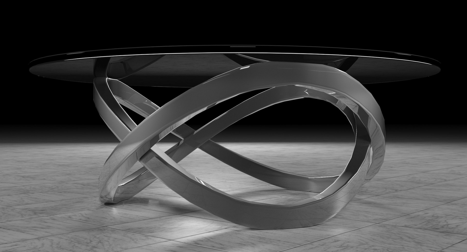 Minimalist Metal Infinite Line 3D - TurboSquid 1512429