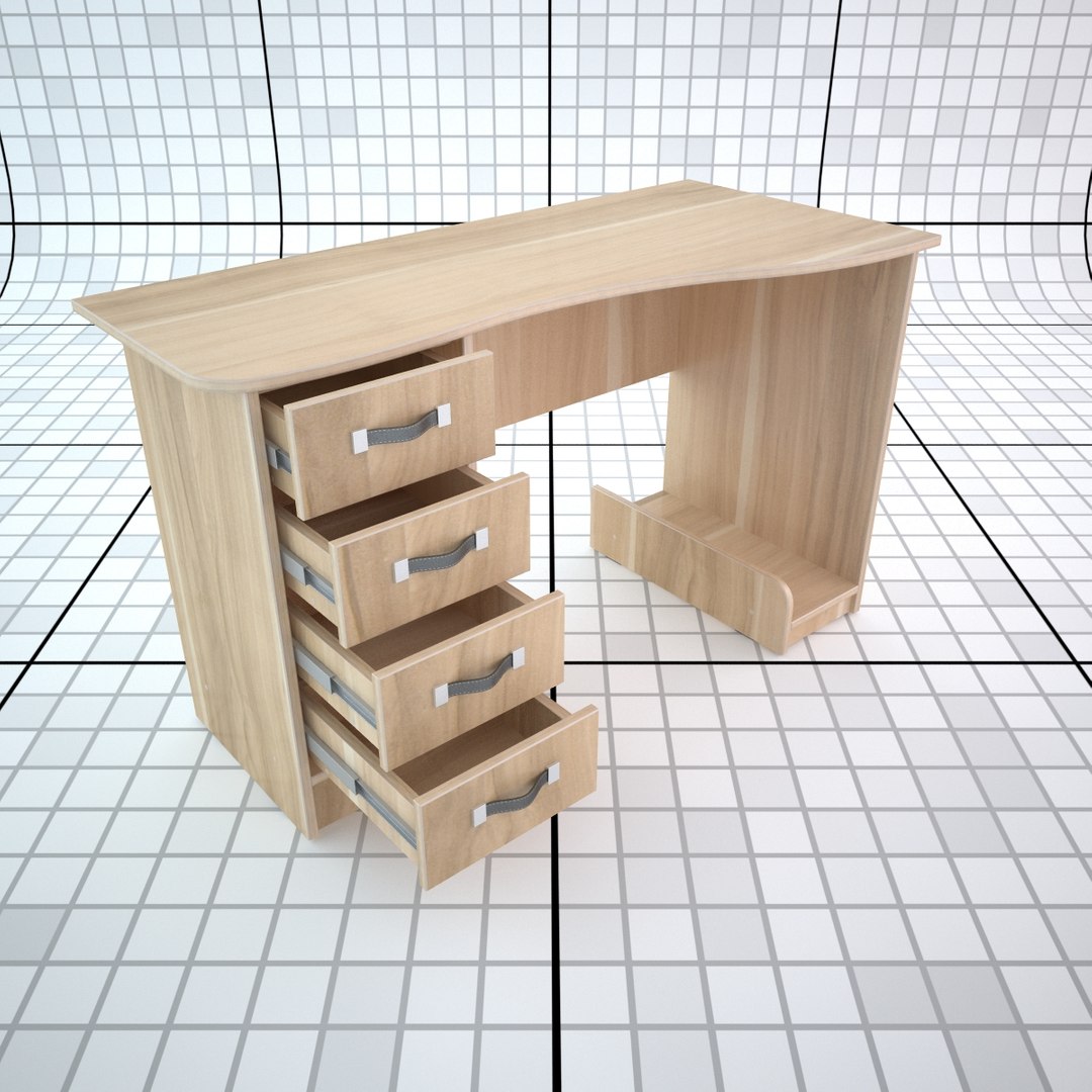 computer table 3d model