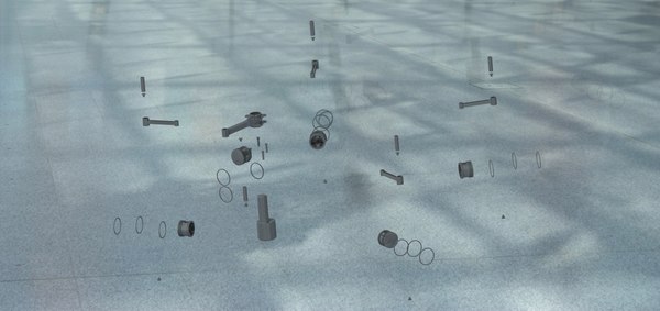 radial engine 3d model