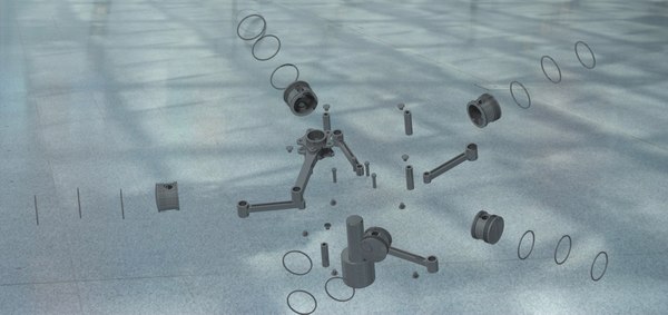 radial engine 3d model