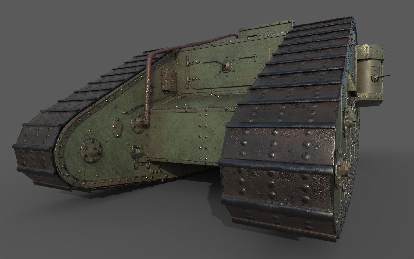 3D Model Tank Mark Iv Female - TurboSquid 1649296