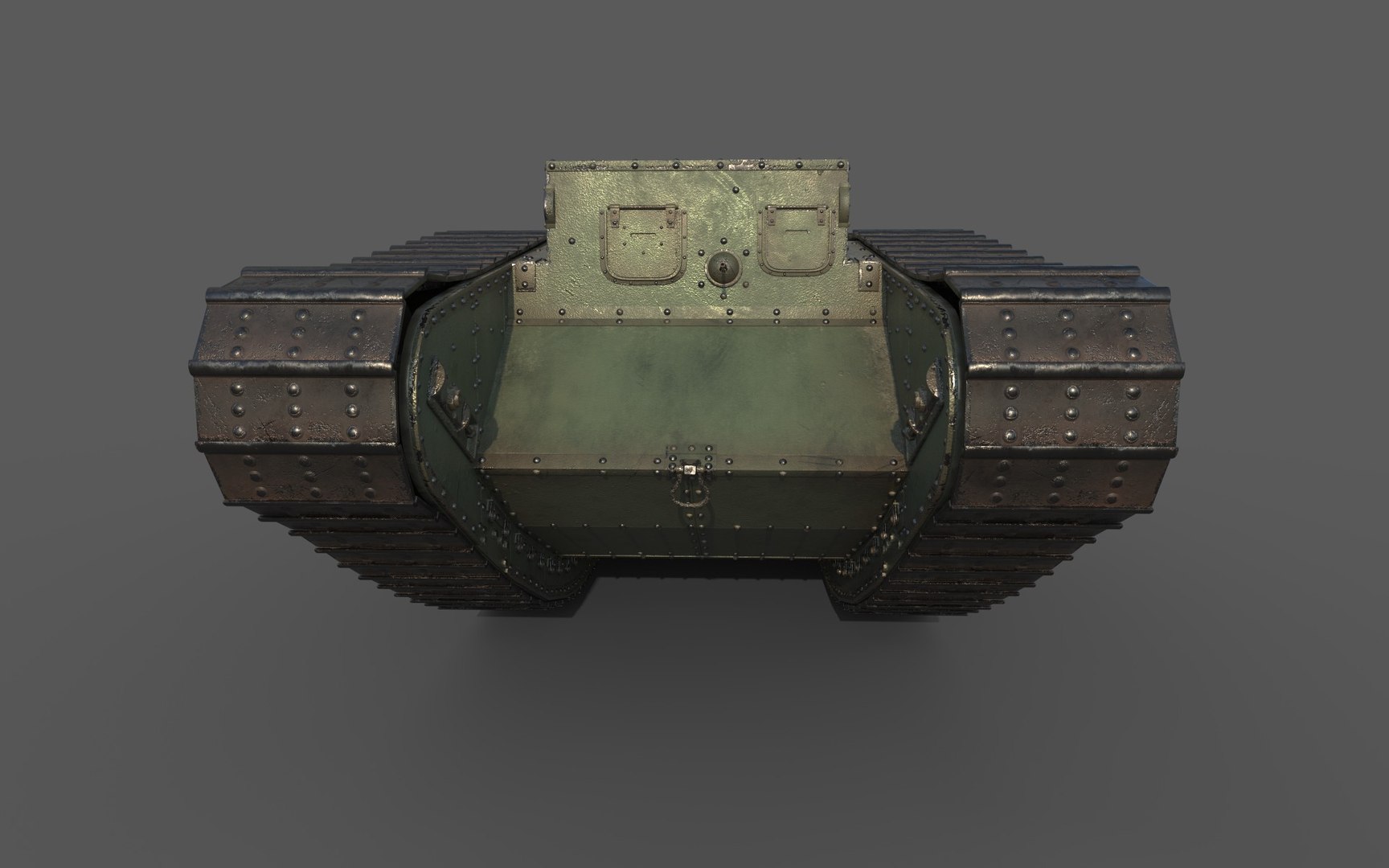 3D Model Tank Mark Iv Female - TurboSquid 1649296