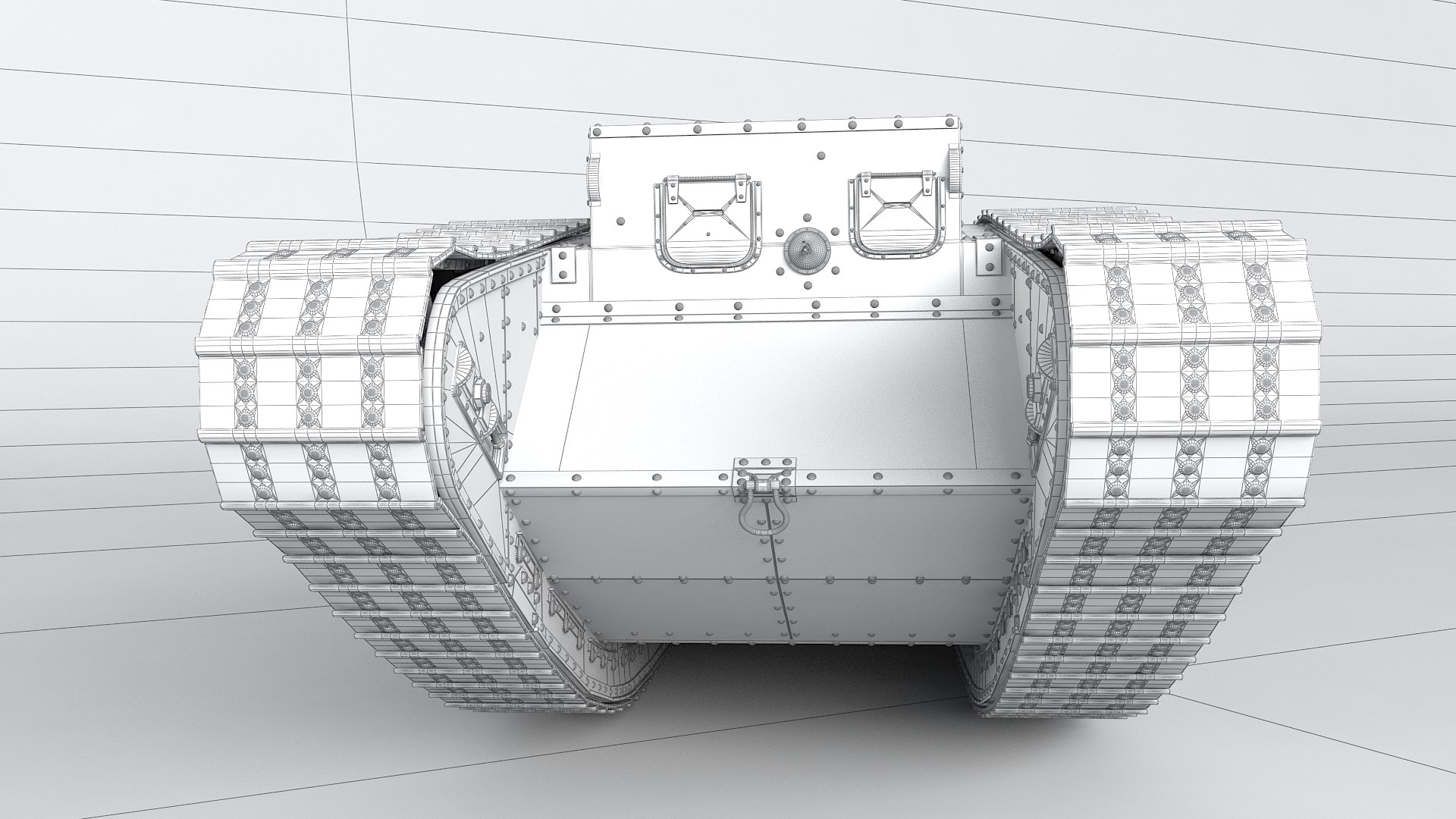 3D Model Tank Mark Iv Female - TurboSquid 1649296