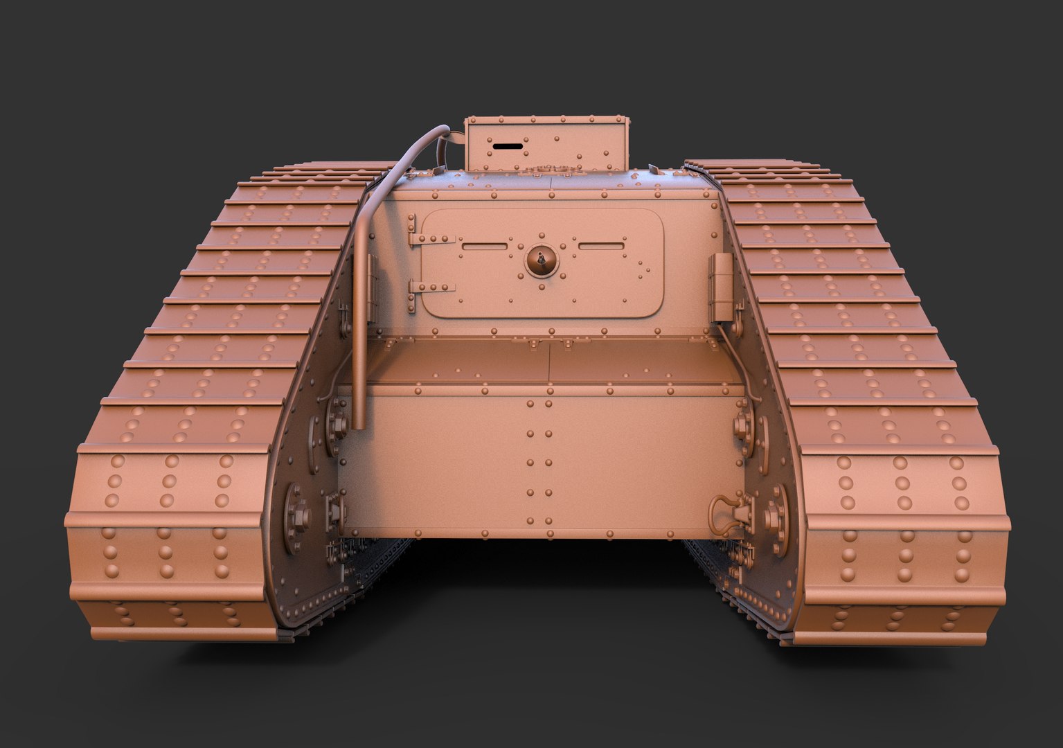 3D Model Tank Mark Iv Female - TurboSquid 1649296