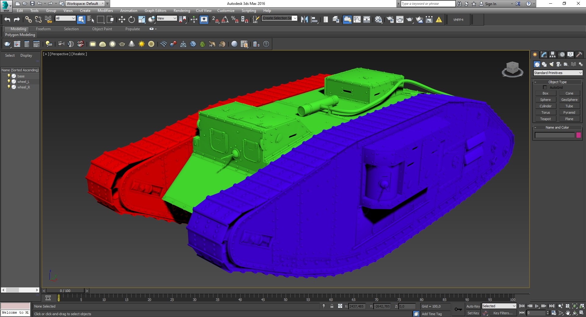 3D Model Tank Mark Iv Female - TurboSquid 1649296