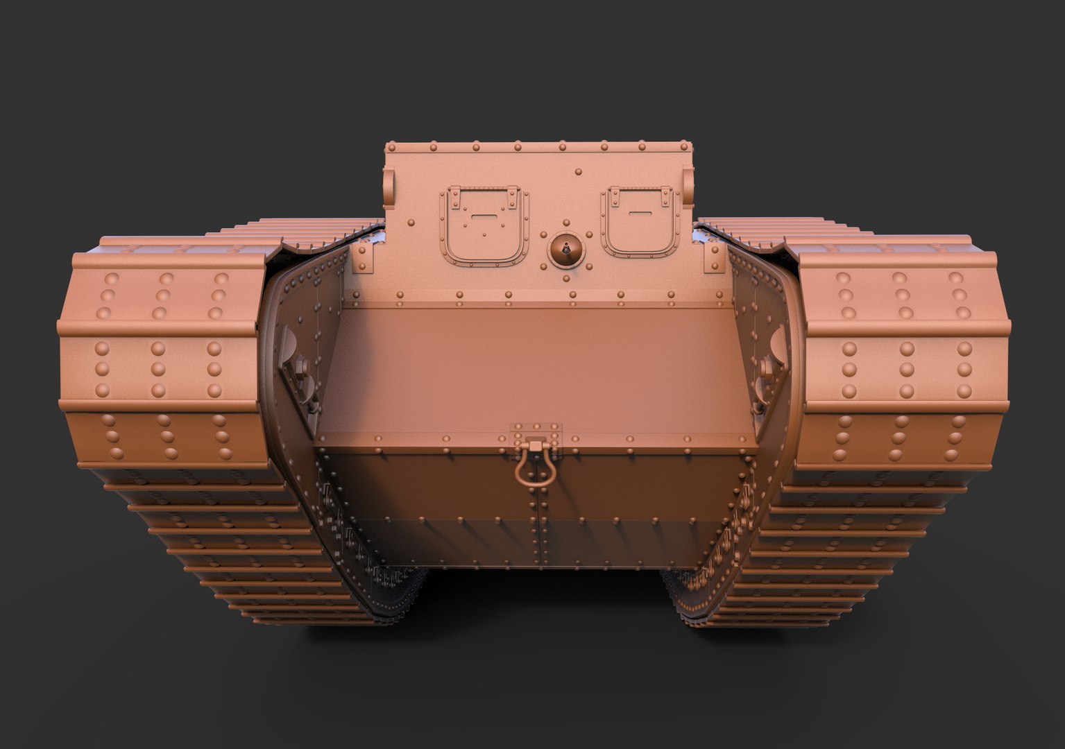 3D Model Tank Mark Iv Female - TurboSquid 1649296