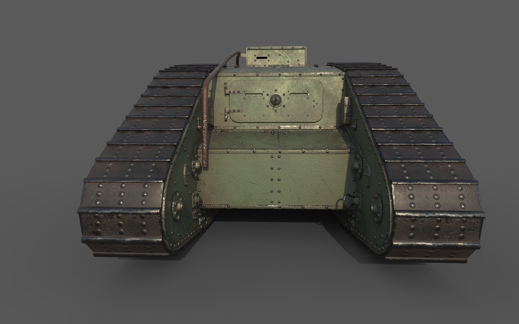 3D Model Tank Mark Iv Female - TurboSquid 1649296