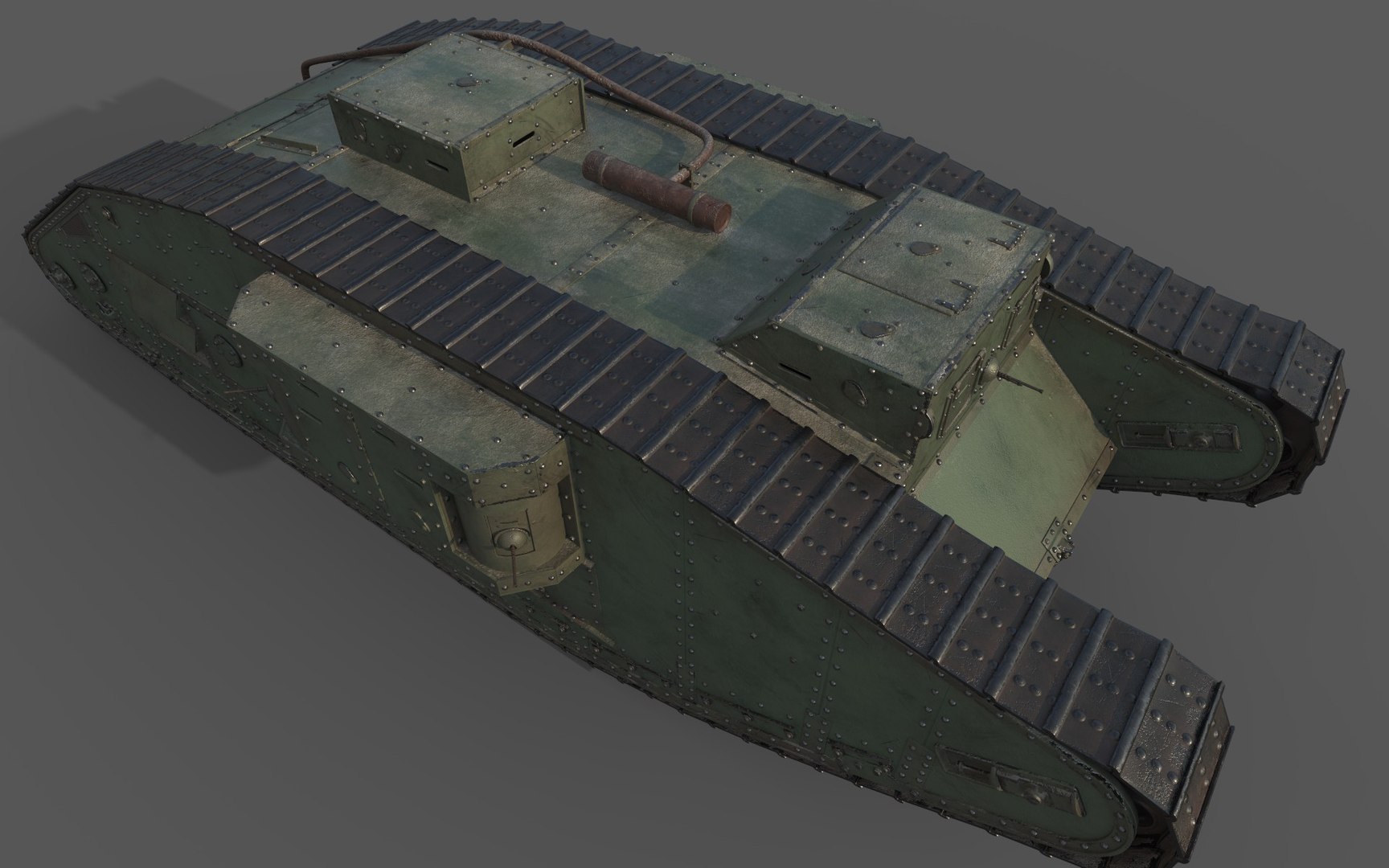 3D Model Tank Mark Iv Female - TurboSquid 1649296