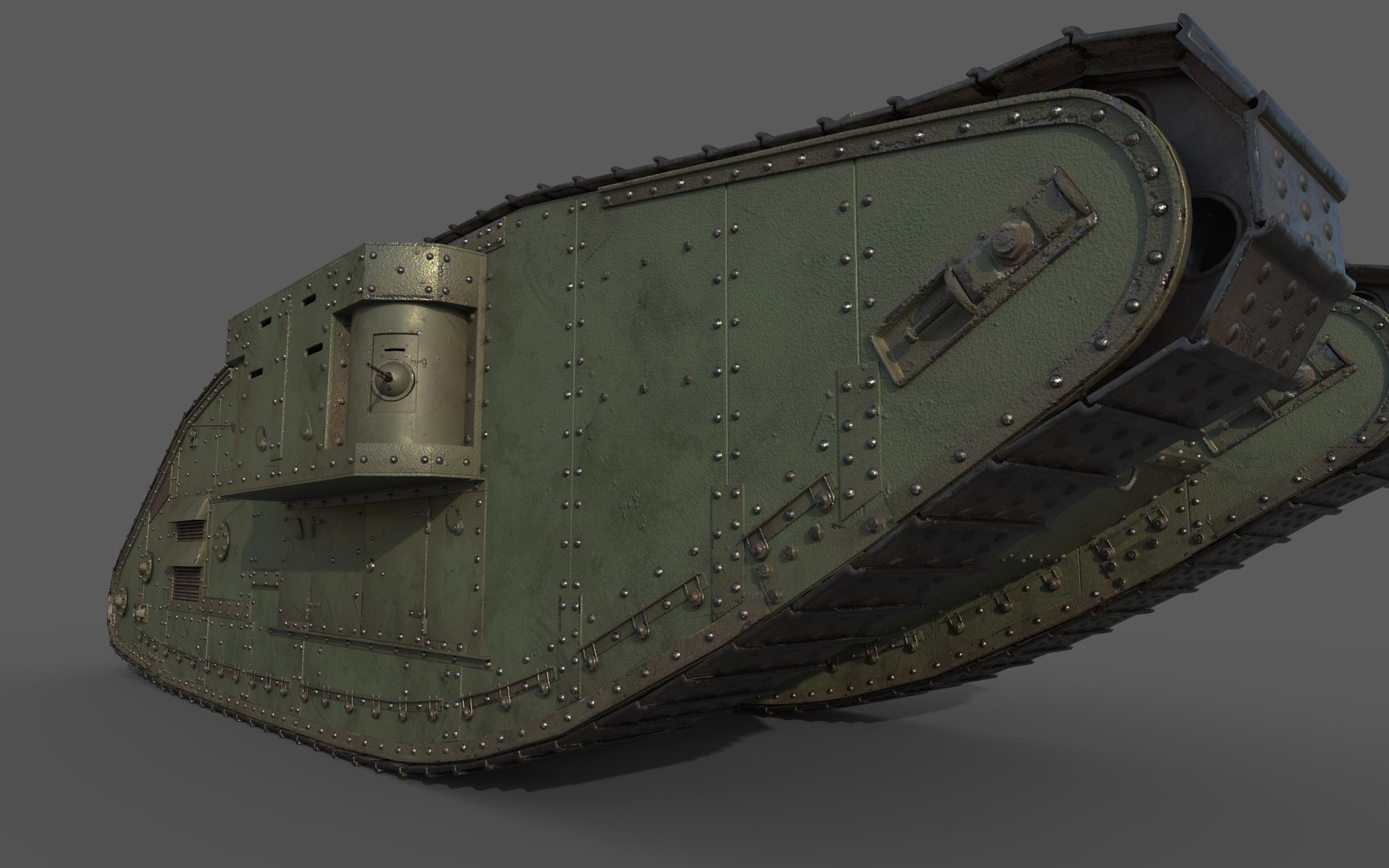 3D Model Tank Mark Iv Female - TurboSquid 1649296