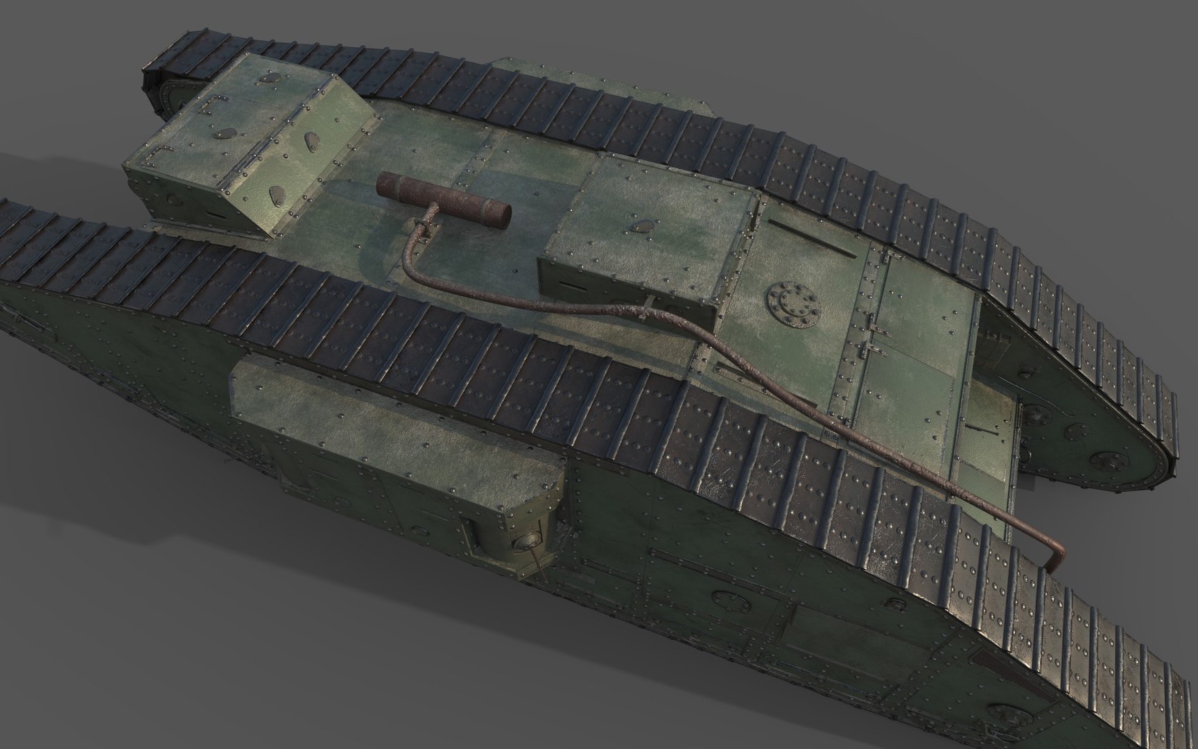 3D Model Tank Mark Iv Female - TurboSquid 1649296