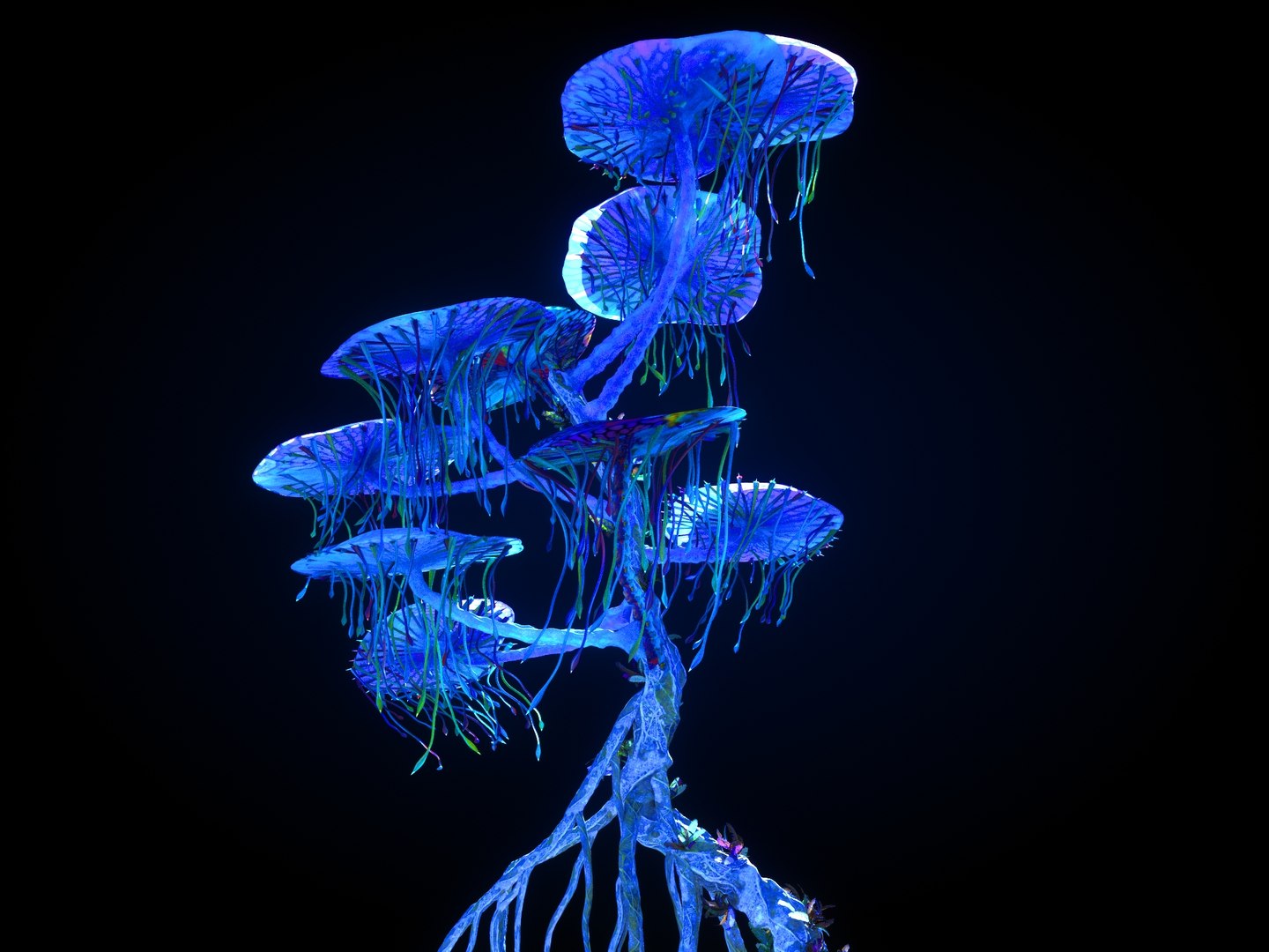 3D Model Avatar Fungus Tree Pack - TurboSquid 1468807