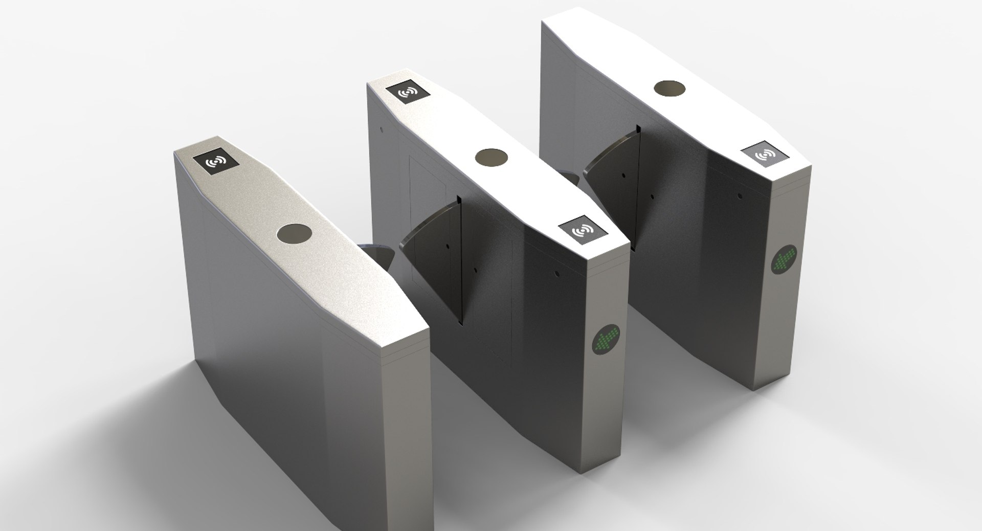Optical Barriers Access Turnstiles 3D Model - TurboSquid 1420620